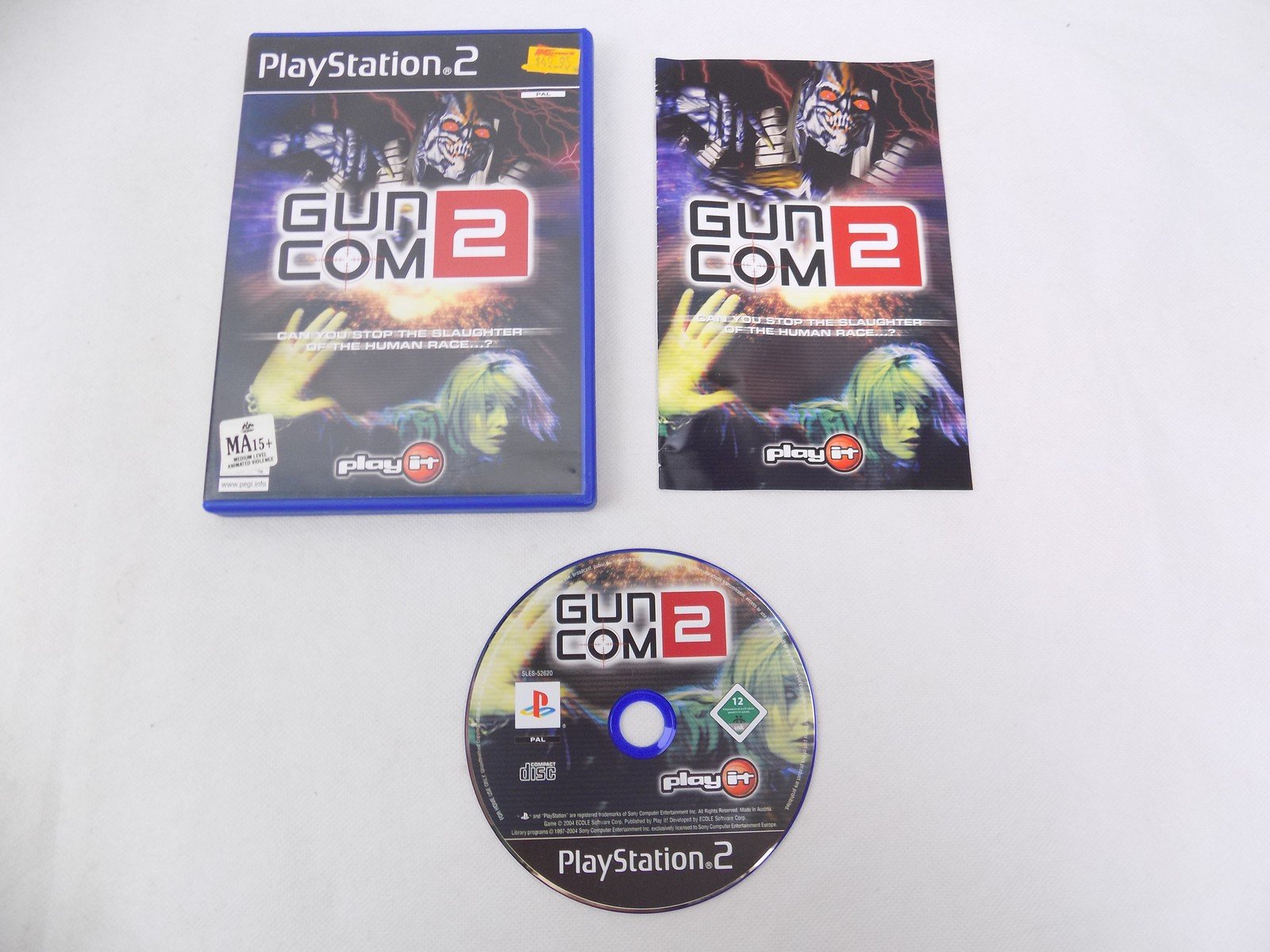 Mint Disc Playstation 2 Ps2 Gun Com 2 - Inc Manual - Starboard Games