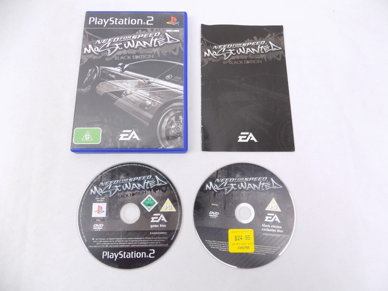 Mint Disc Playstation 2 Ps2 Need for Speed Most Wanted Black Edition ...