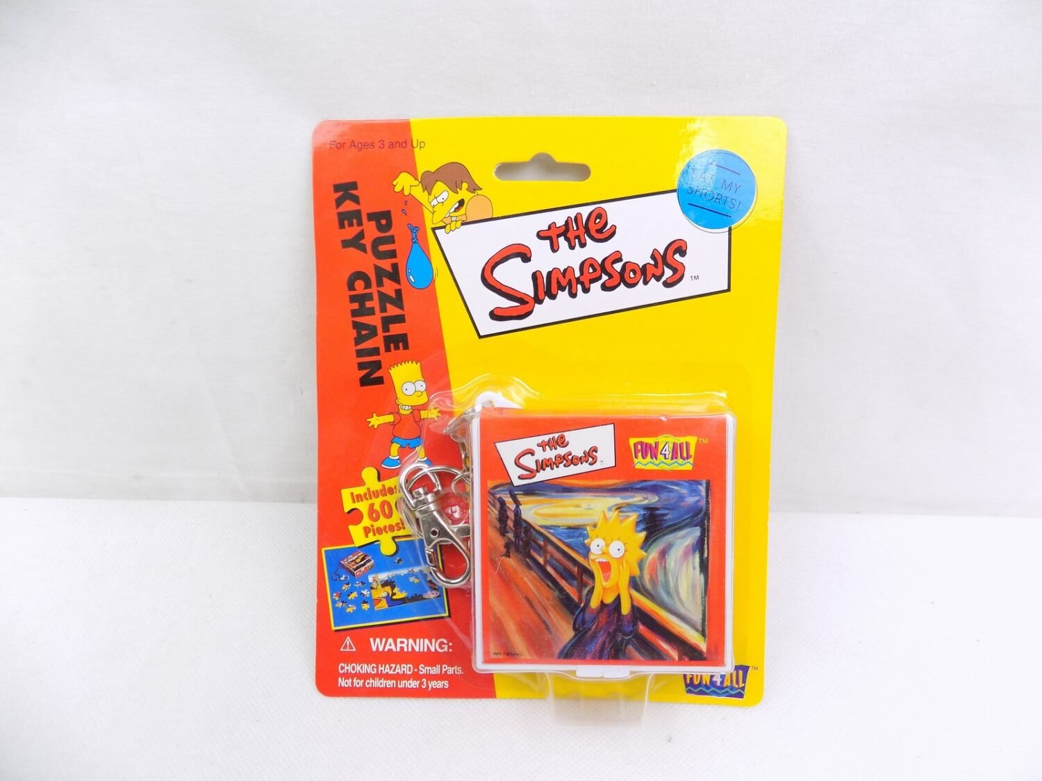 Brand New Sealed The Simpsons Puzzle Key Chain Mona Lisa - Starboard Games