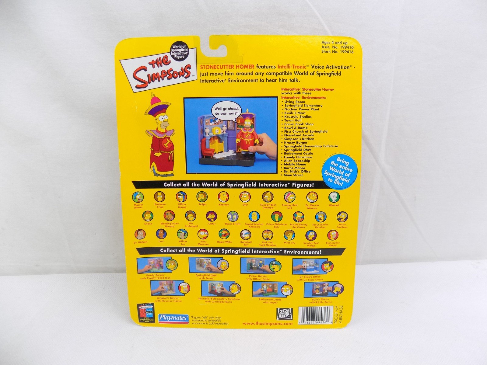 Brand New Sealed The Simpsons Stonecutter Homer Playmates Figures ...