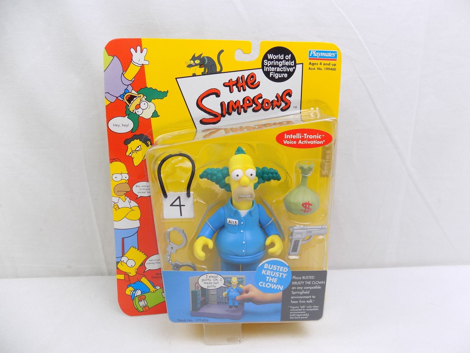 Brand New Sealed The Simpsons Busted Krusy the Clown Playmates Figures ...