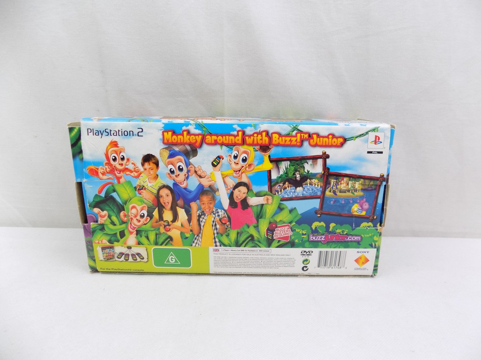 Boxed Playstation 2 PS2 Jungle Party with Buzz Controllers - Starboard ...