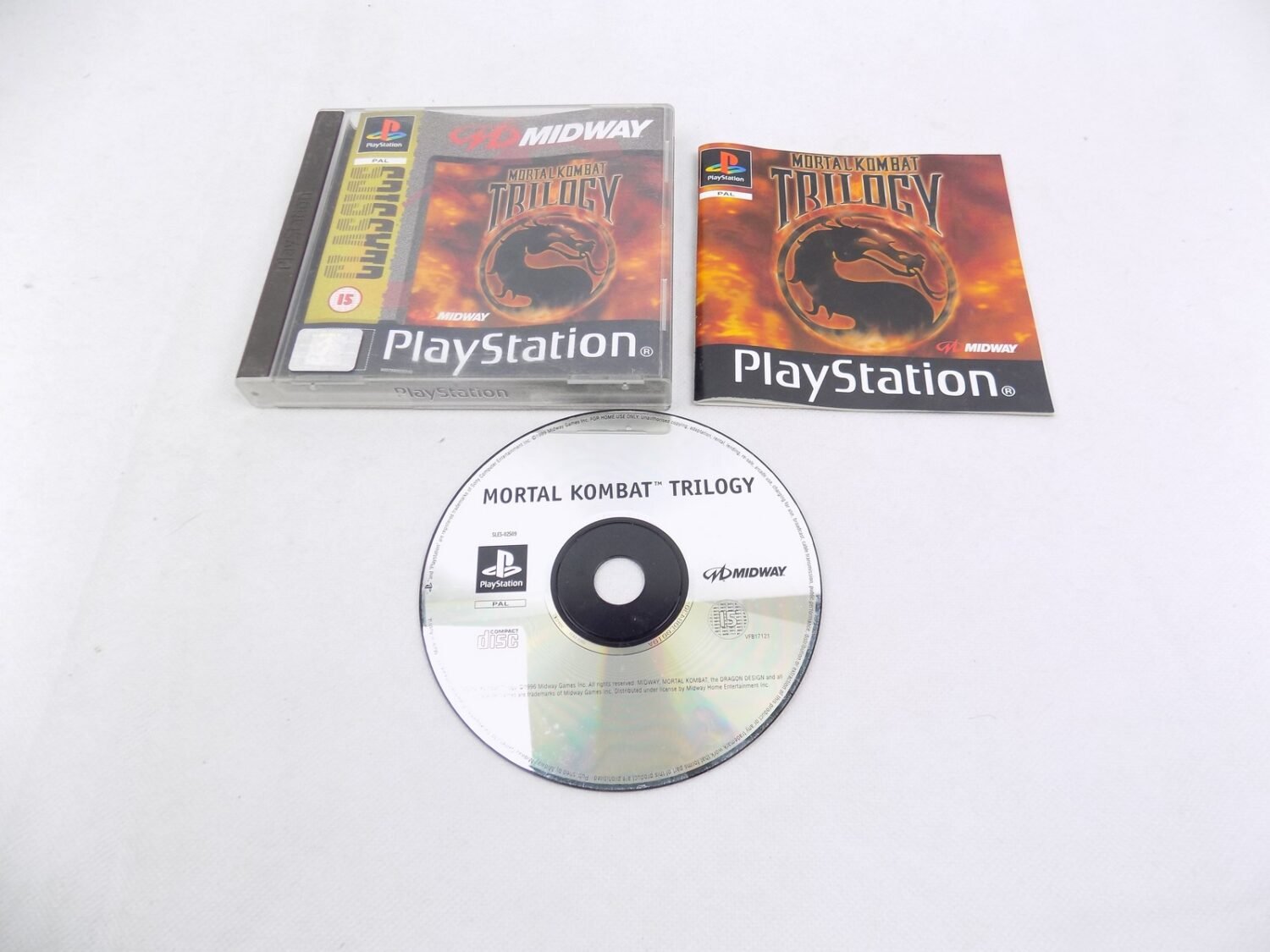 Mint Disc Playstation 1 Ps1 Mortal Kombat Trilogy - Inc Manual ...