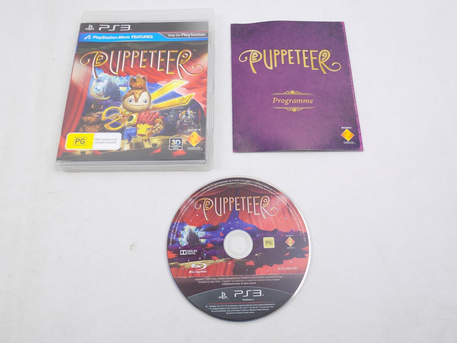 Mint Disc Playstation 3 Ps3 Puppeteer - Inc Manual - Starboard Games