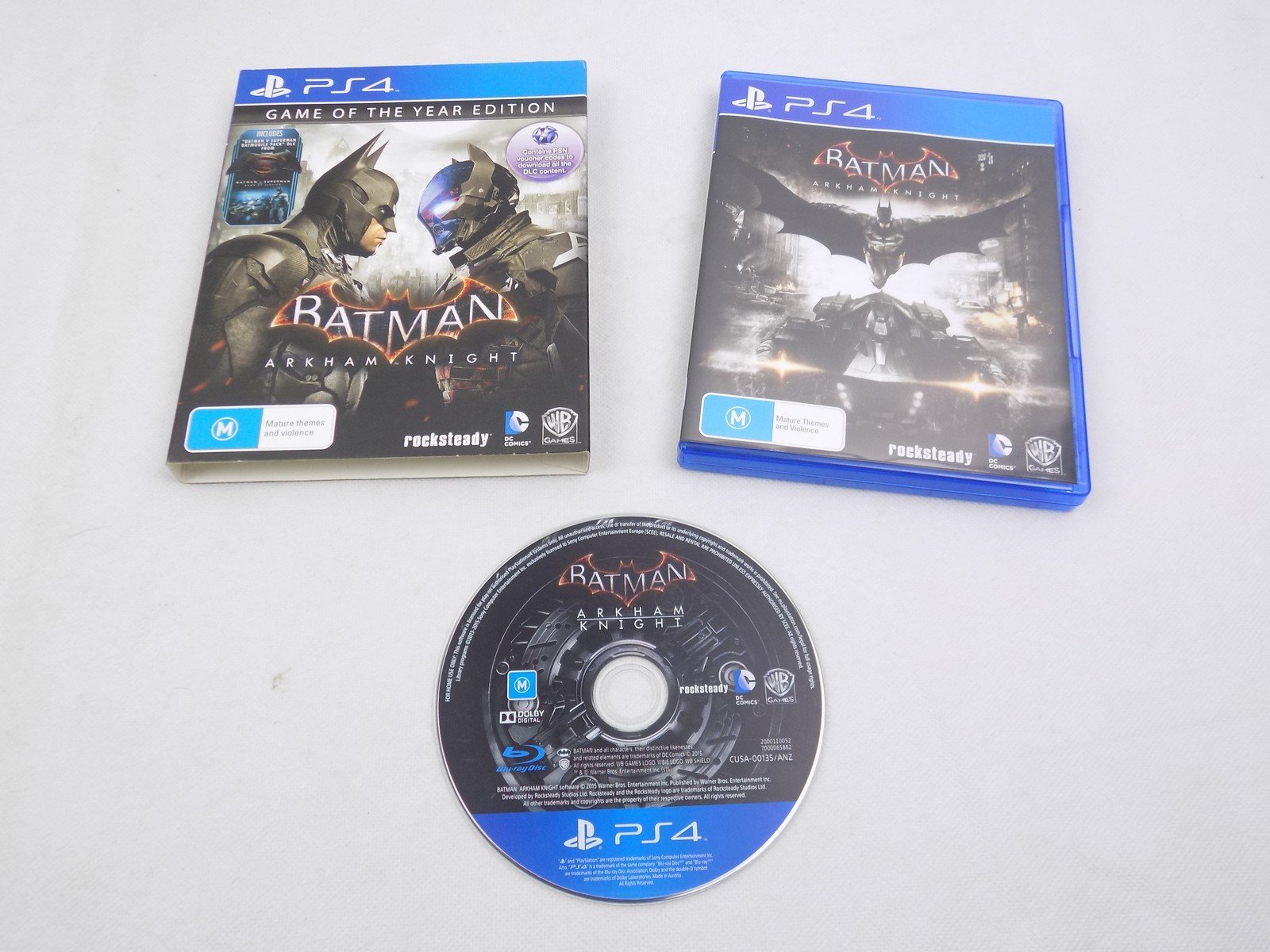 Mint Disc Playstation 4 Ps4 Batman Arkham Knight GOTY Edition ...