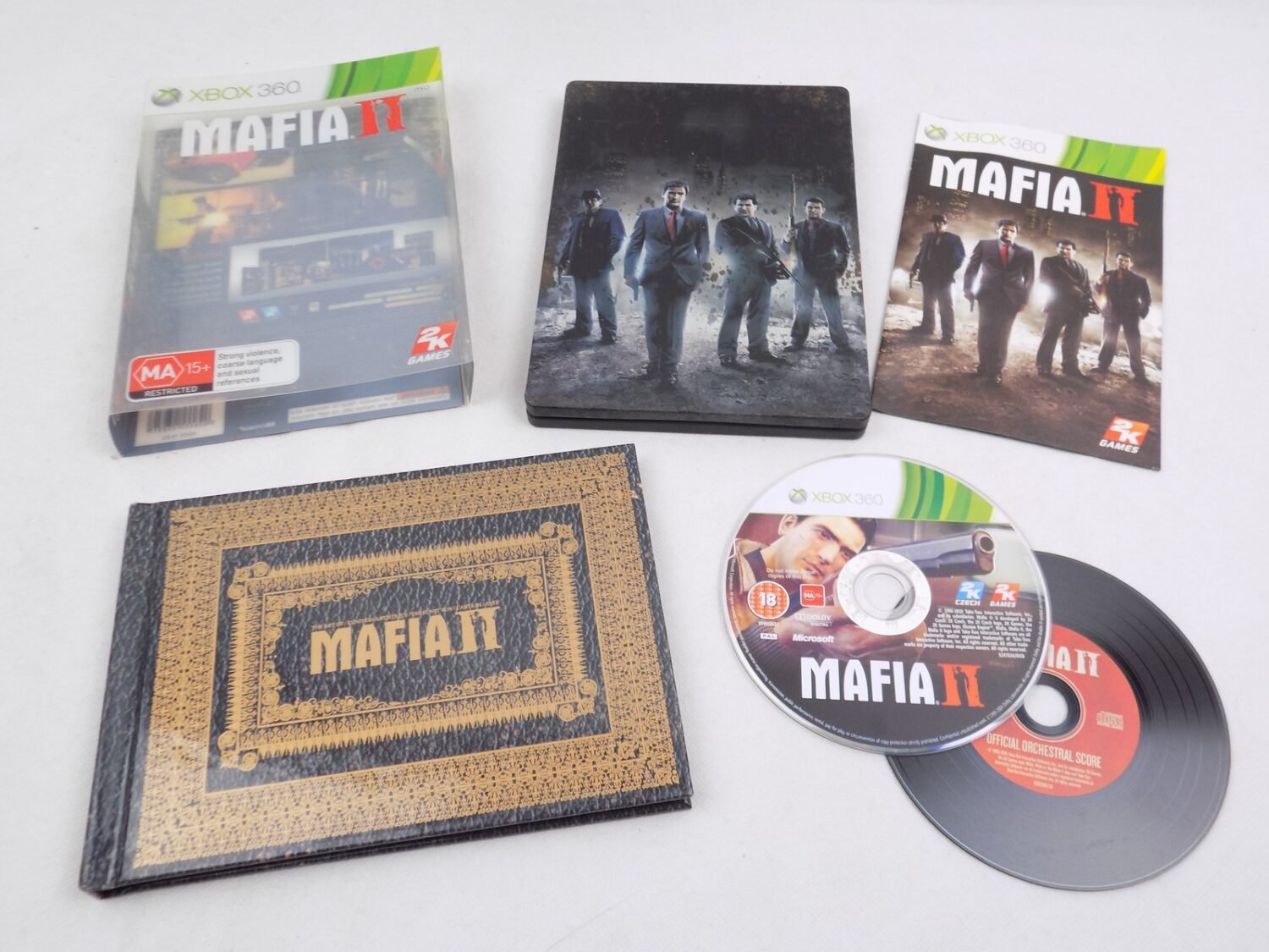Mint Disc Xbox 360 Mafia II 2 Collector's Edition -Inc Manual + Map ...