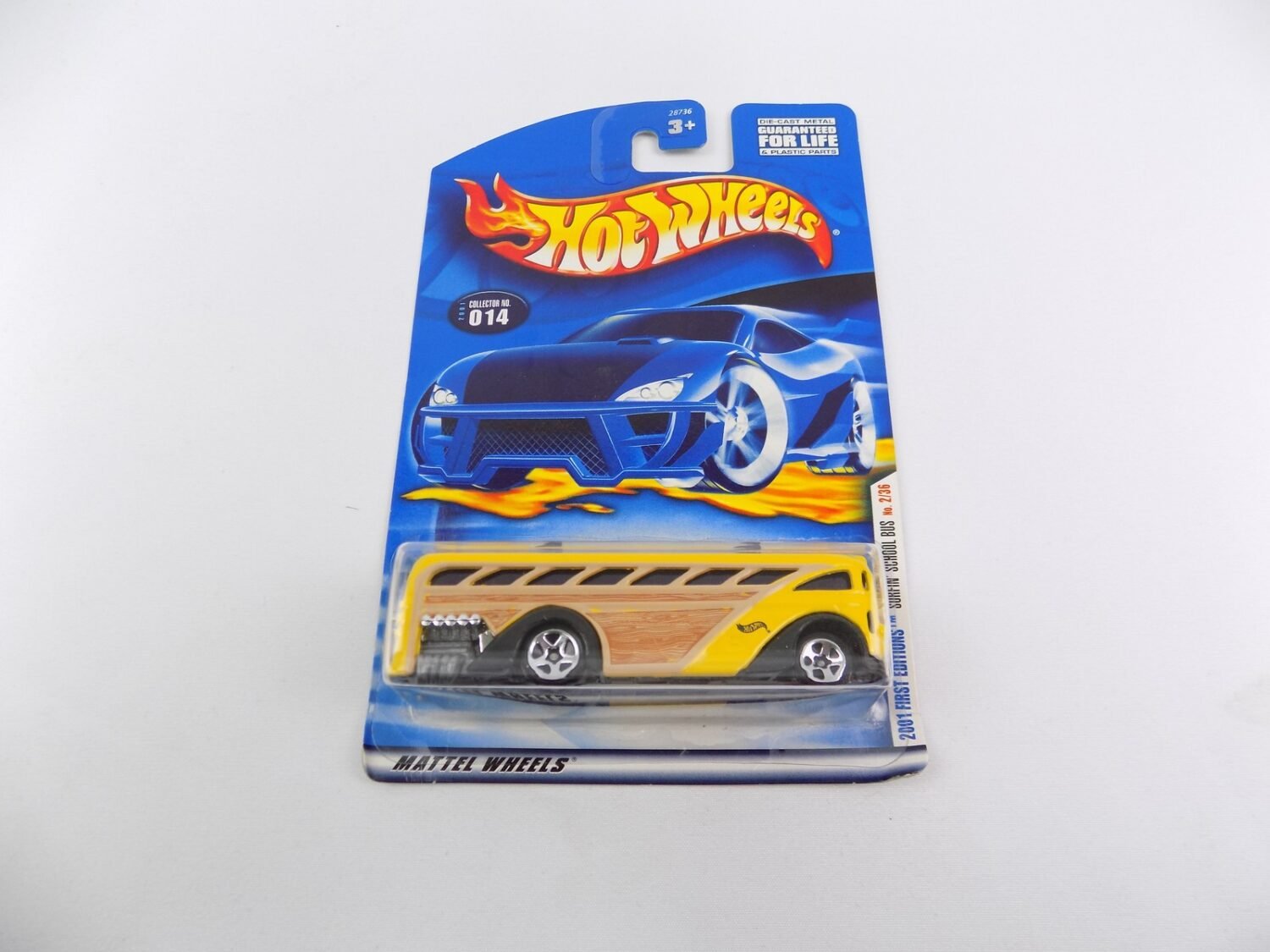 Brand New Sealed Hot Wheels Car 2001 First Editions Surfin School Bus ...