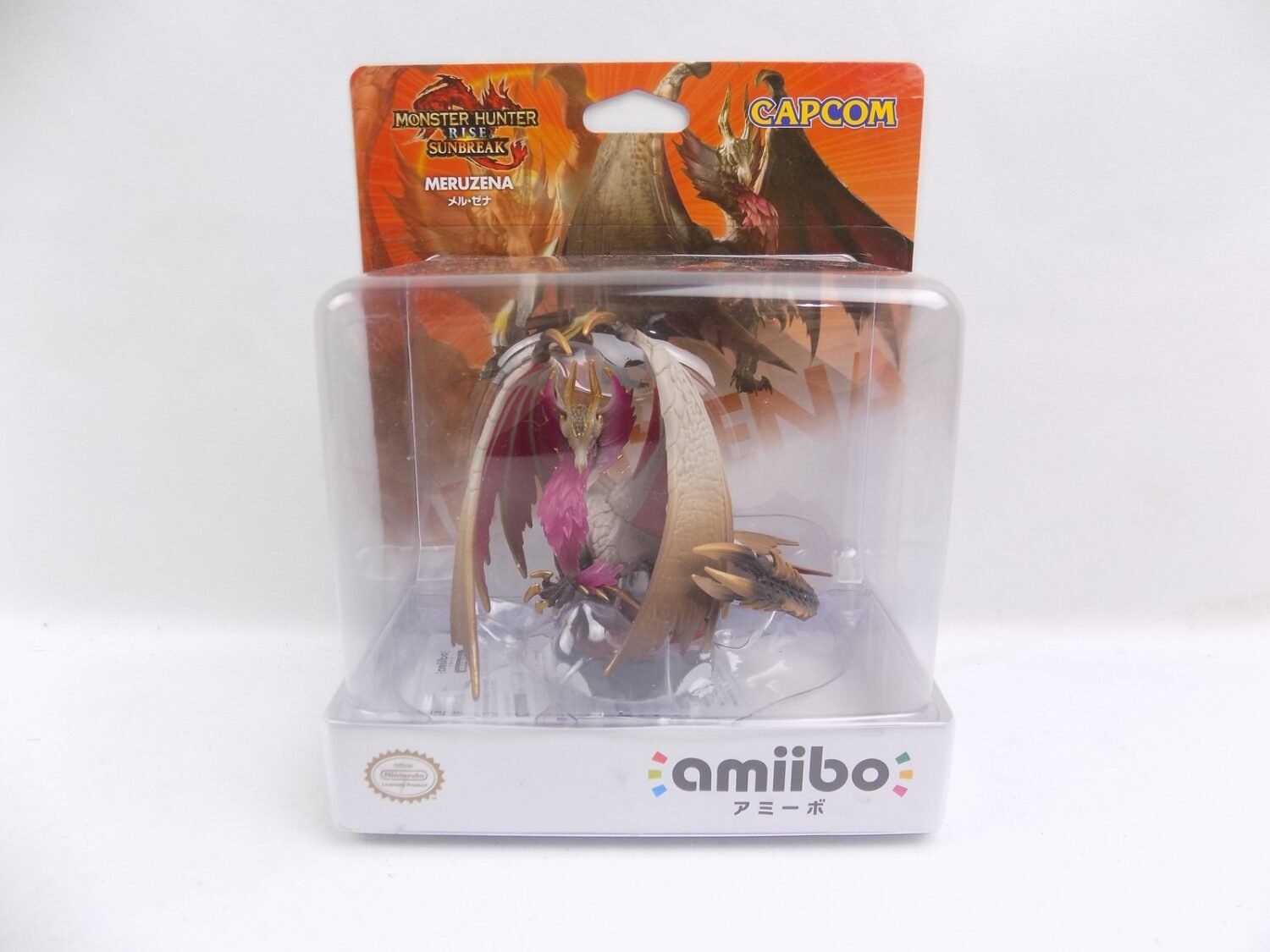 Brand New Sealed Nintendo Amiibo Monster Hunter Rise Sunbreak Meruzena / Malzeno Figure ...