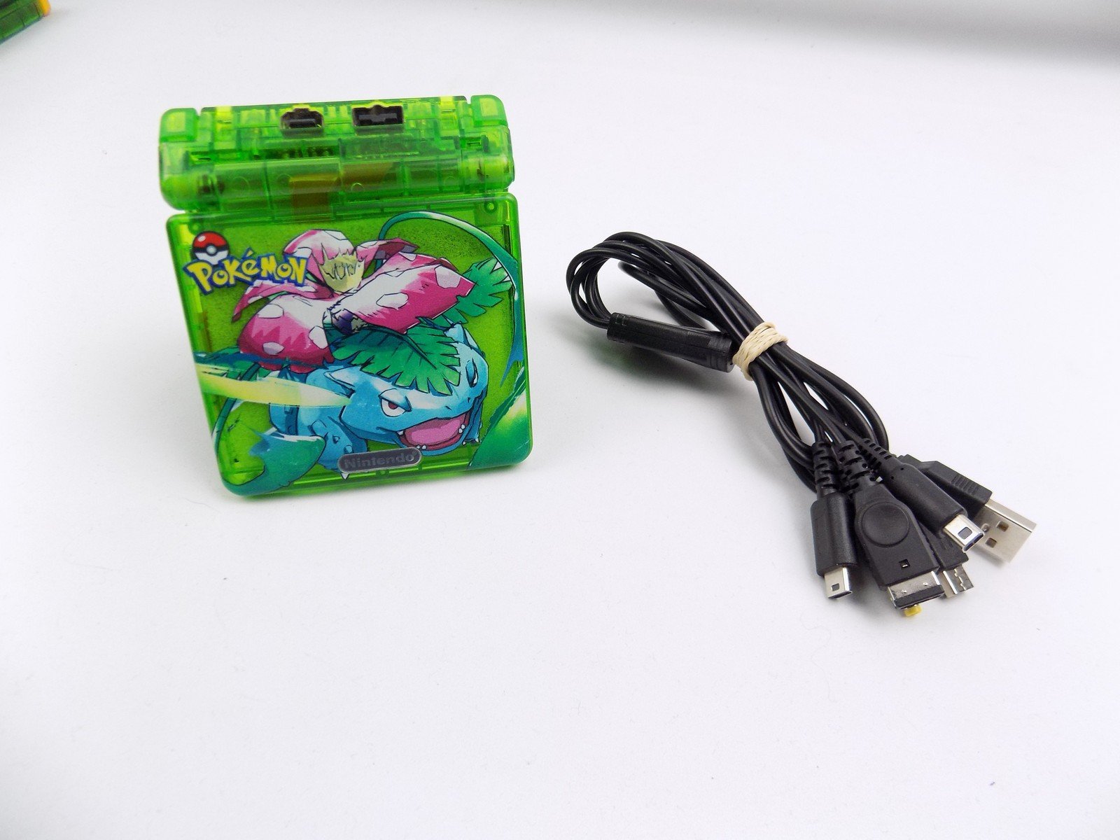 Gameboy Advance GBA SP Pokemon Venusaur Green IPS Screen Handheld ...