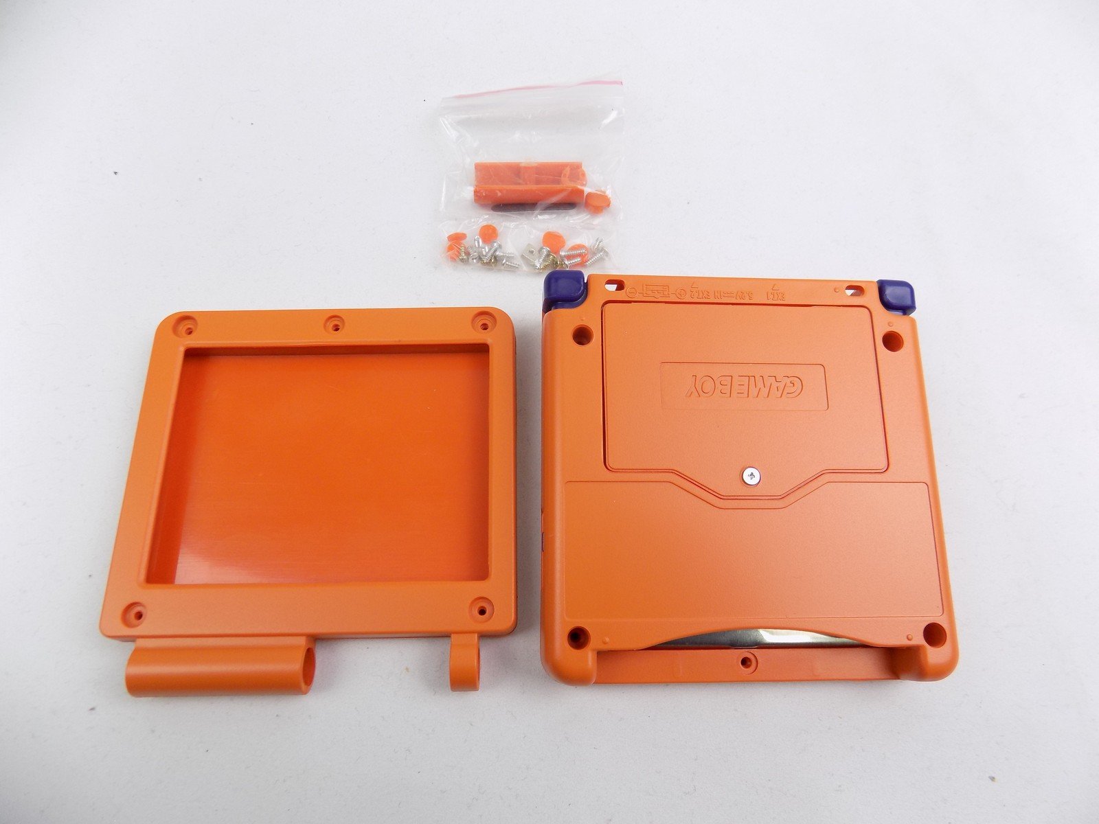 Brand New Gameboy Advance GBA SP Orange Naruto Shell Housing Case Kit ...