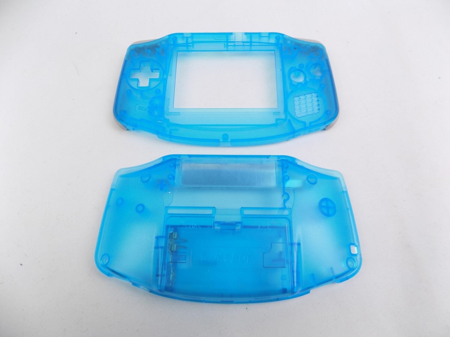 Brand New Gameboy Advance GBA Clear Light Blue Shell Housing Case Kit ...