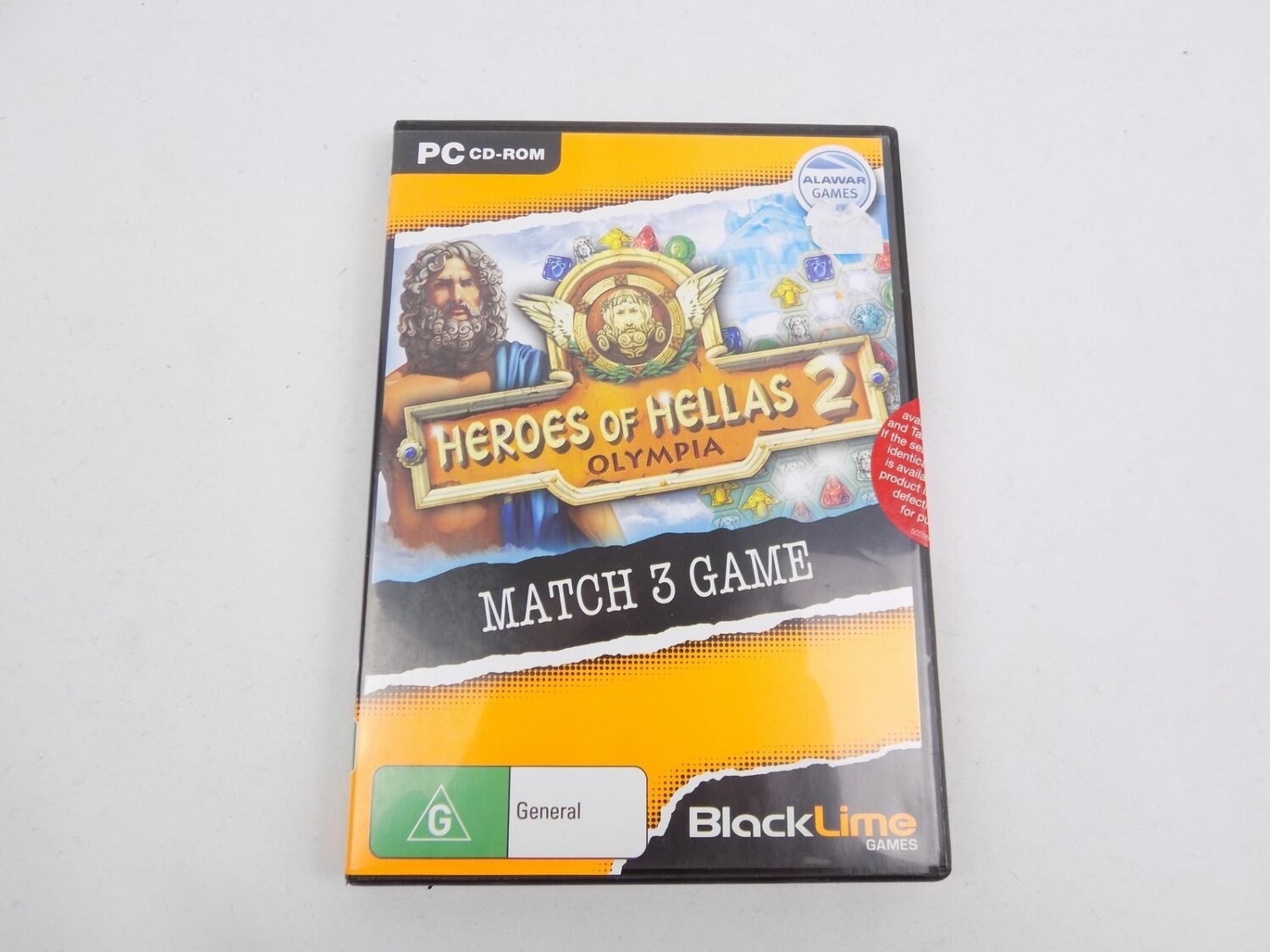 Brand New Sealed PC Heroes Of Hellas 2 Olympia Match 3 Game Free Postage - Starboard Games
