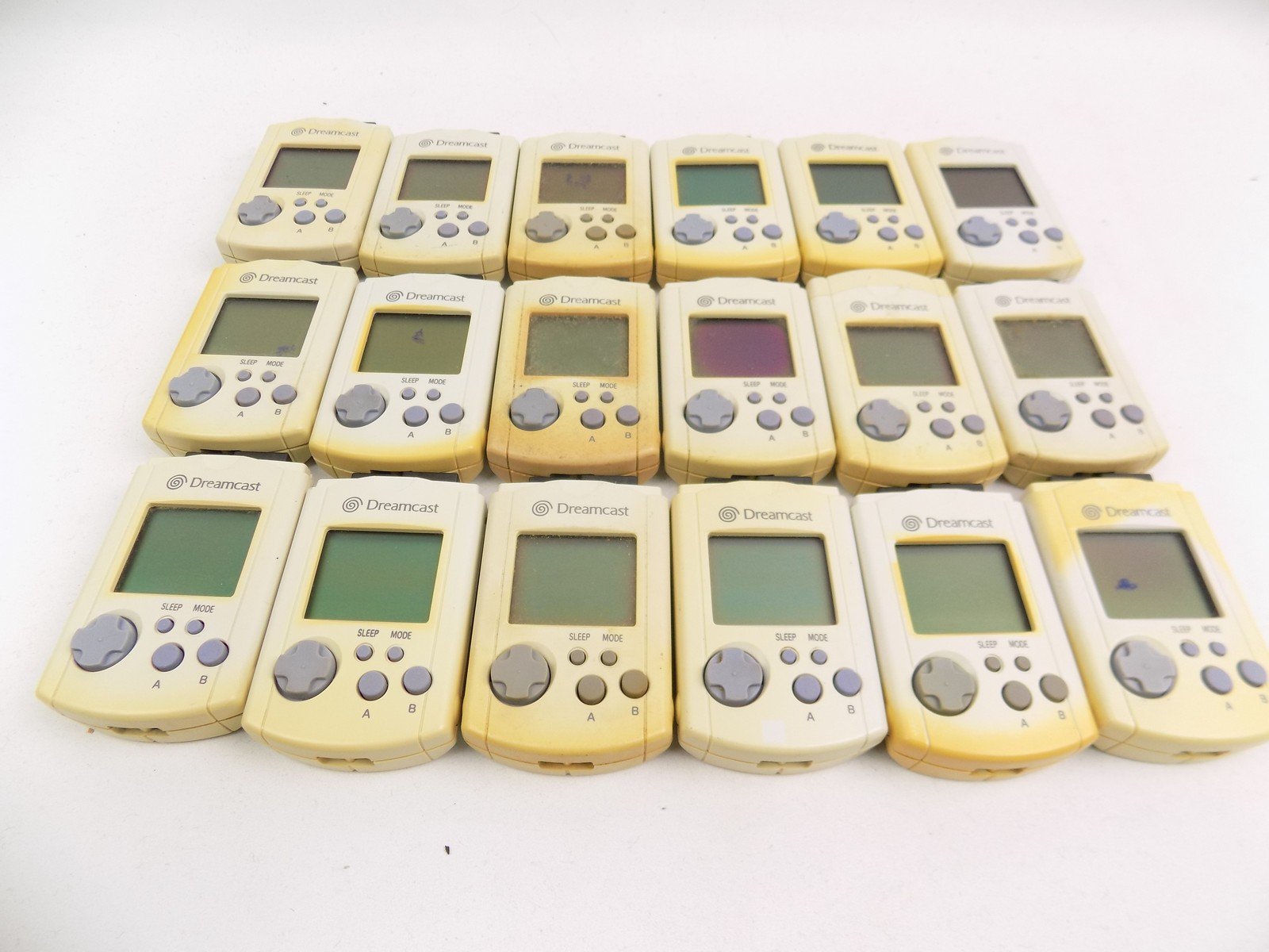 Massive Bundle of Genuine Dreamcast Visual Memory Units VMU – 18 Units ...