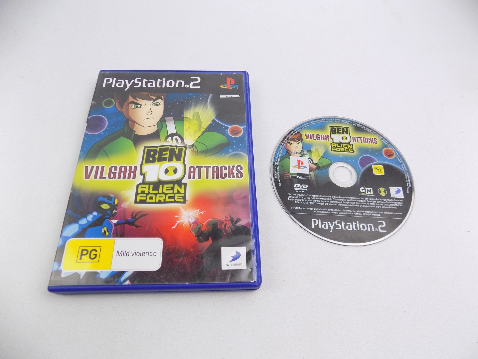 Mint Disc Playstation 2 Ps2 Ben 10 Alien Force Vilgax Attacks - No ...