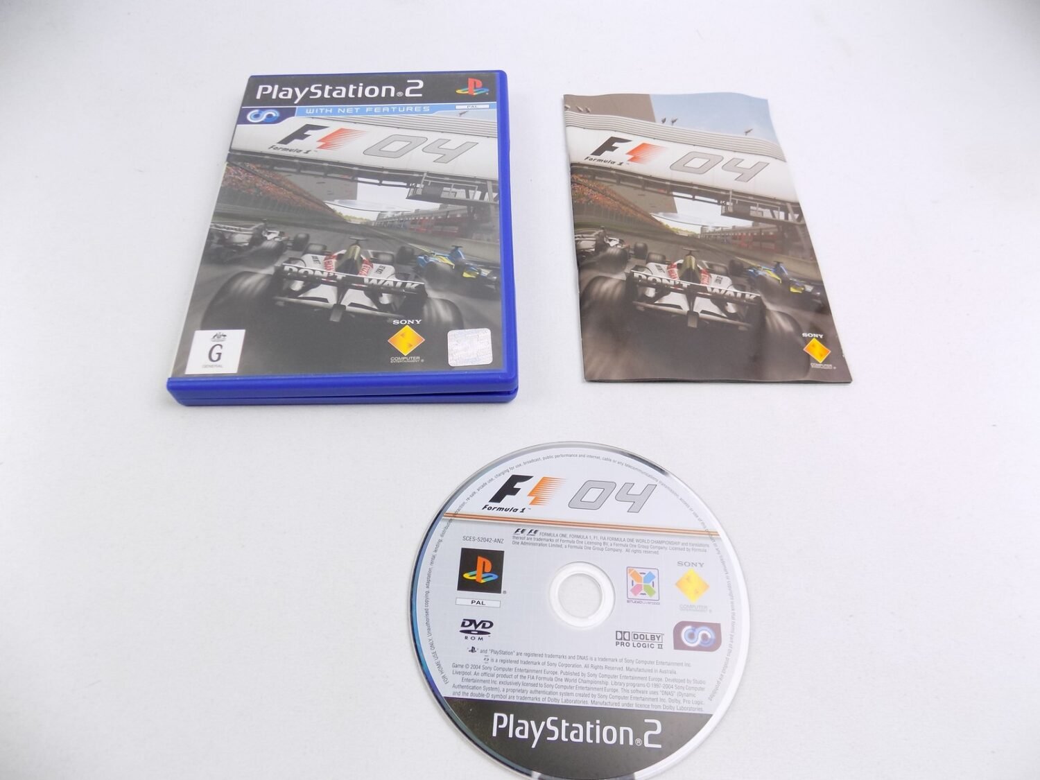 Mint Disc Playstation 2 Ps2 Formula One F1 2004 - Inc Manual ...