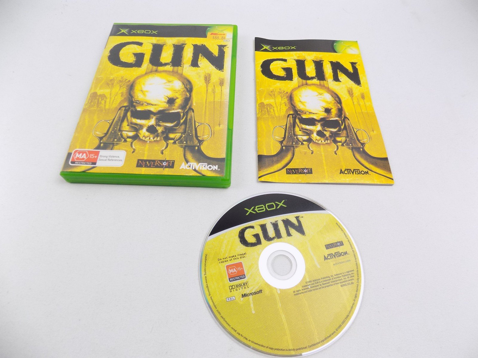 Mint Disc Xbox Original Gun - Inc Manual - Starboard Games