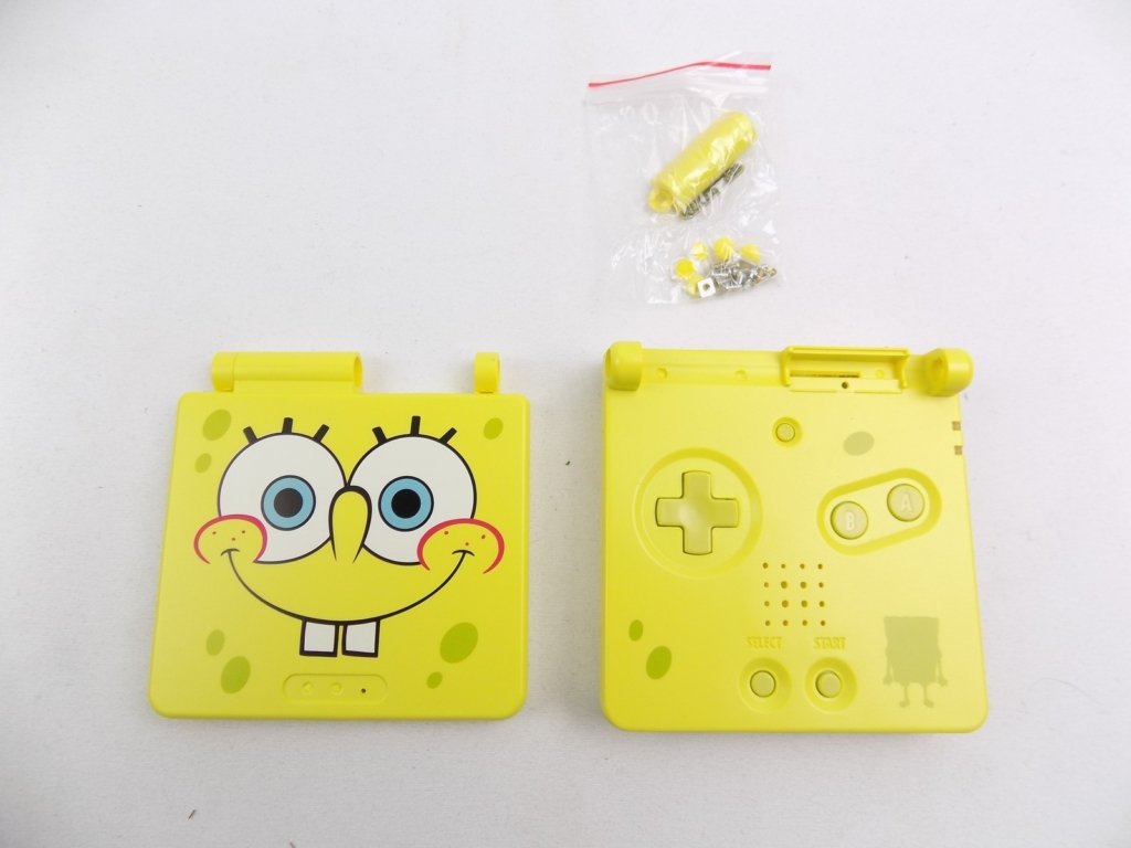 Brand New Gameboy Advance GBA SP Spongebob Squarepants Housing Case Kit ...