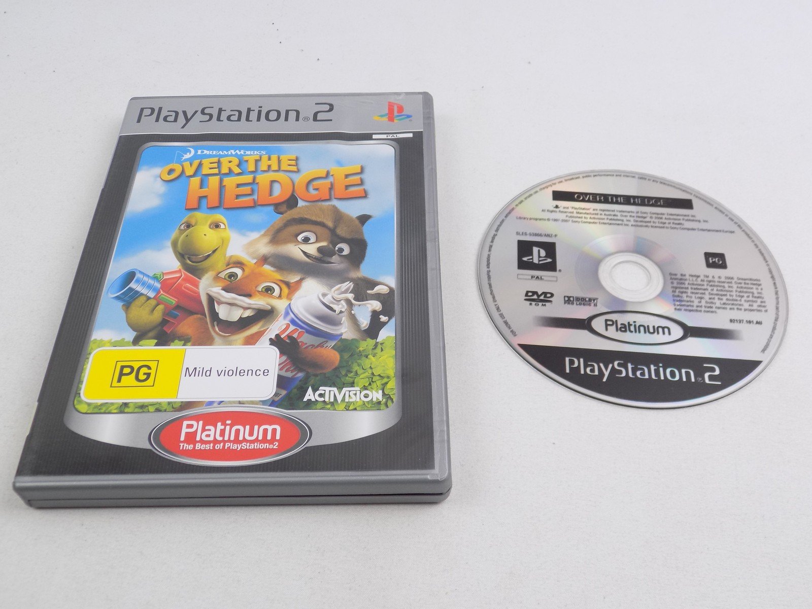 Mint Disc Playstation 2 Ps2 Platinum Over the Hedge - No Manual Free ...