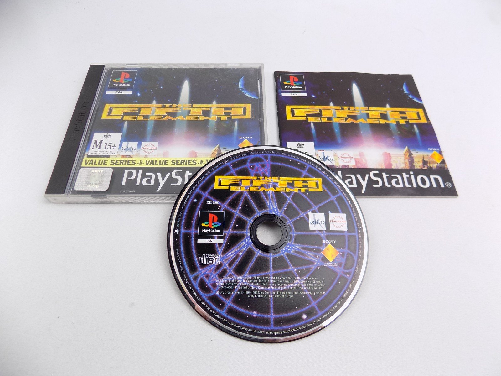 Mint Disc Playstation 1 Ps1 Value Series The Fifth Element - Inc Manual ...