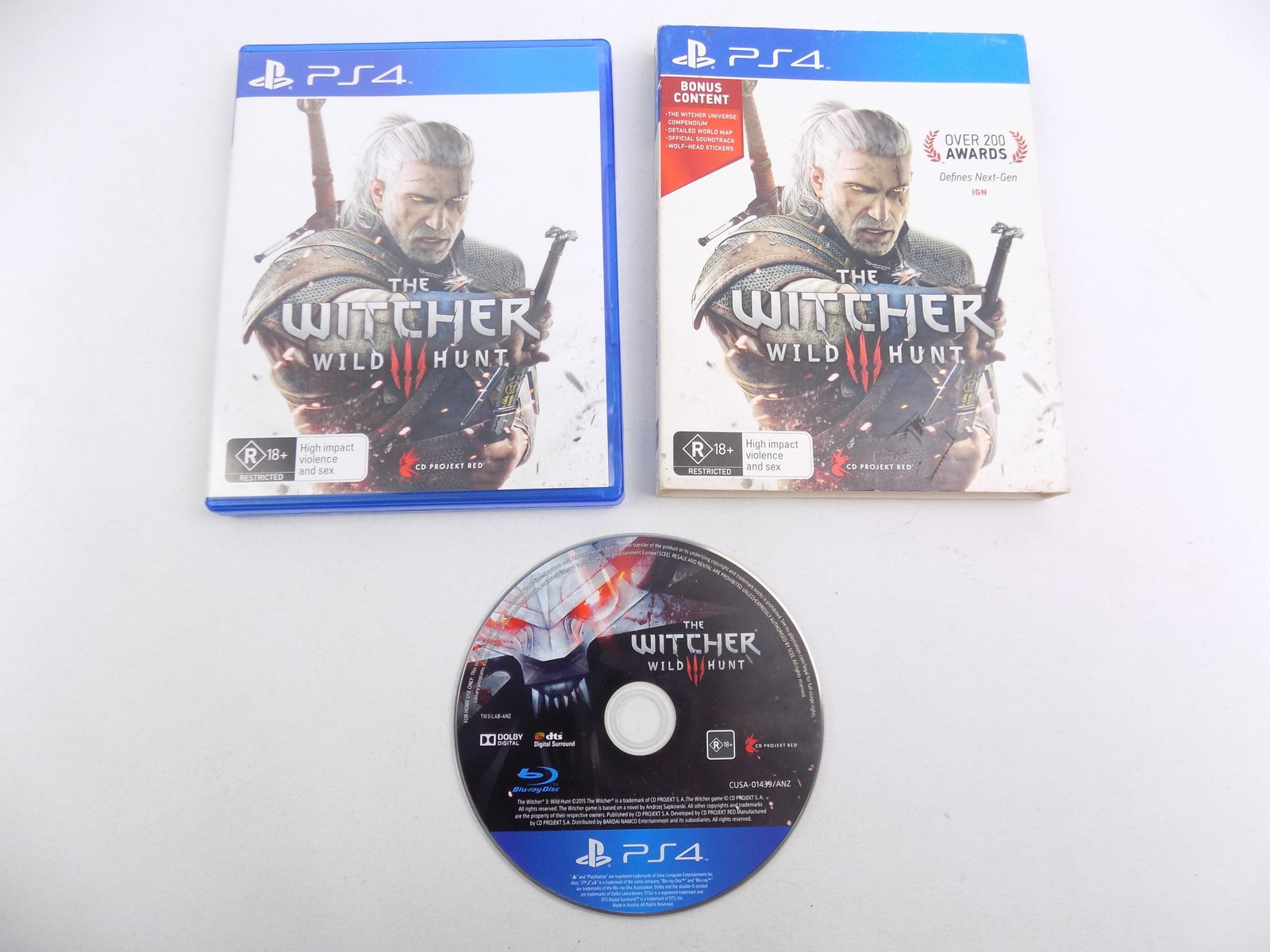 Mint Disc Playstation 4 Ps4 The Witcher Wild Hunt III 3 - Free Postage ...