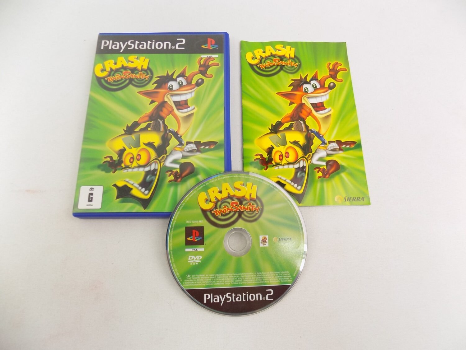 Mint Disc Playstation 2 Ps2 Crash Twinsanity - Inc Manual - Starboard Games