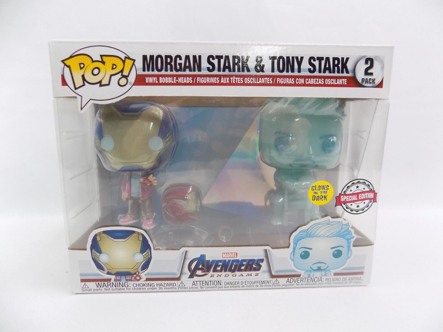 Brand New Funko Morgan Stark & Tony Stark 2 Pack Avengers Endgame Pop ...