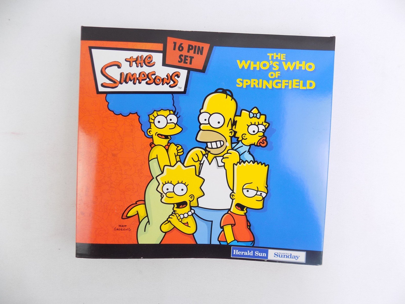 Like New The Simpsons The Who's Who Of Springfield Complete 16 Pin Set ...