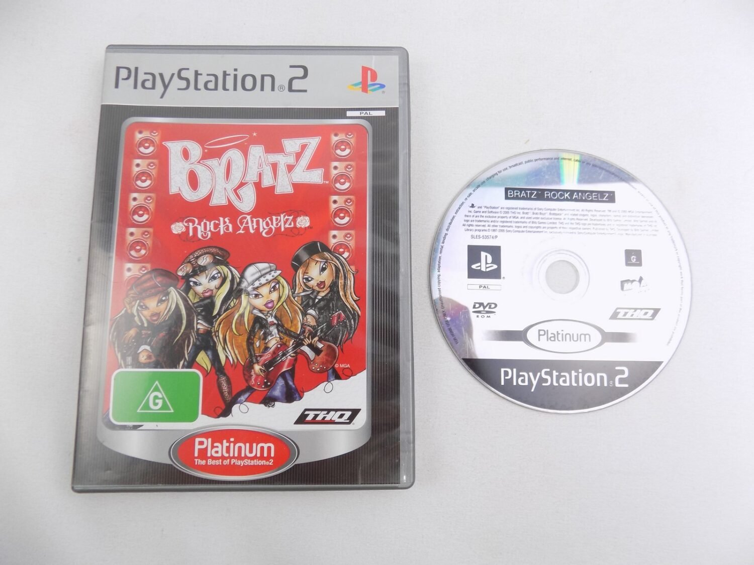 Mint Disc Playstation 2 Ps2 Platinum Bratz Rock Angelz - No Manual Free ...