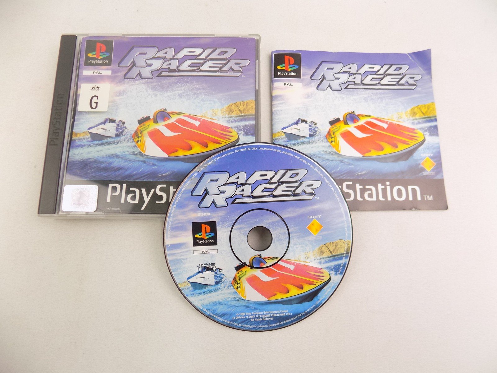Mint Disc Playstation 1 Ps1 Rapid Racer - Inc Manual - Starboard Games