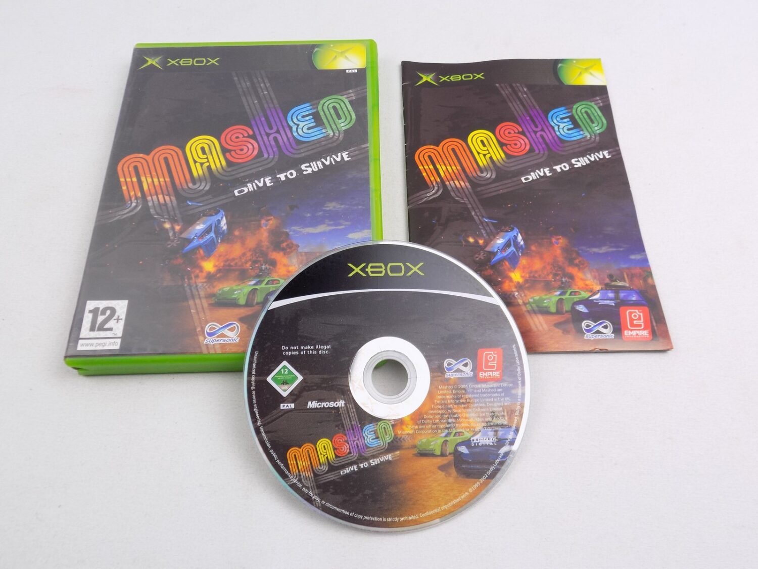 Mint Disc Xbox Original Mashed Drive to Survive - Inc Manual Free ...