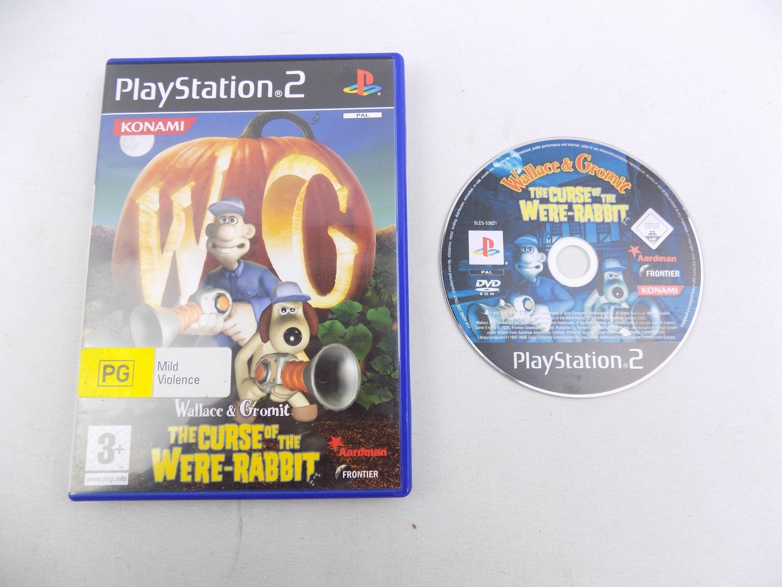Mint Disc Playstation 2 Ps2 Wallace & Gromit The Curse of the Were ...