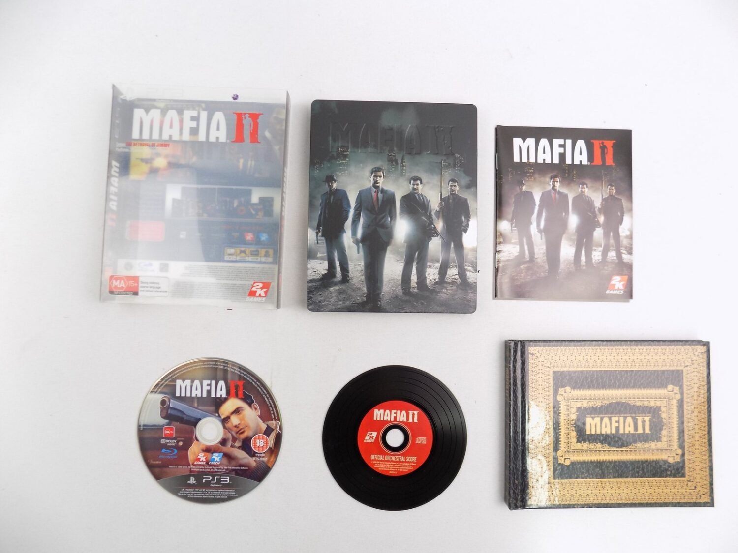 Mint Disc Playstation 3 Ps3 Mafia II 2 Steelcase - Inc Manual + Book ...