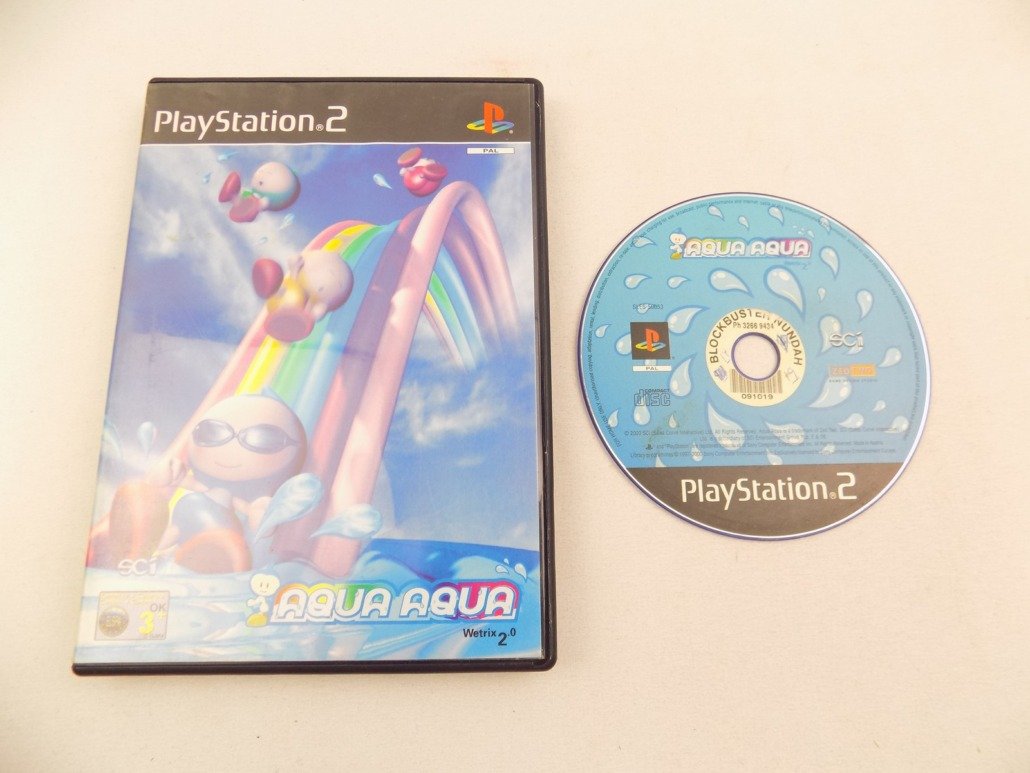 Mint Disc Playstation 2 Ps2 Aqua Aqua - No Manual Free Postage ...