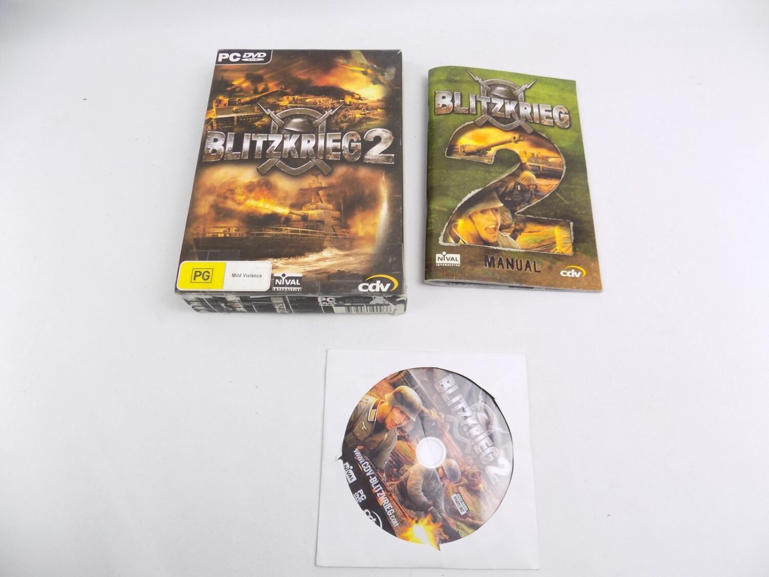 Mint Disc PC Big Box Blitzkrieg 2 II Game - Starboard Games