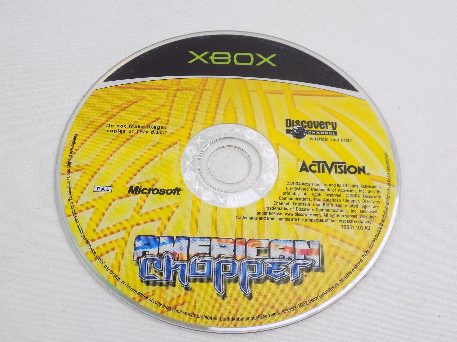 Mint Disc Only Xbox Original American Chopper - Starboard Games