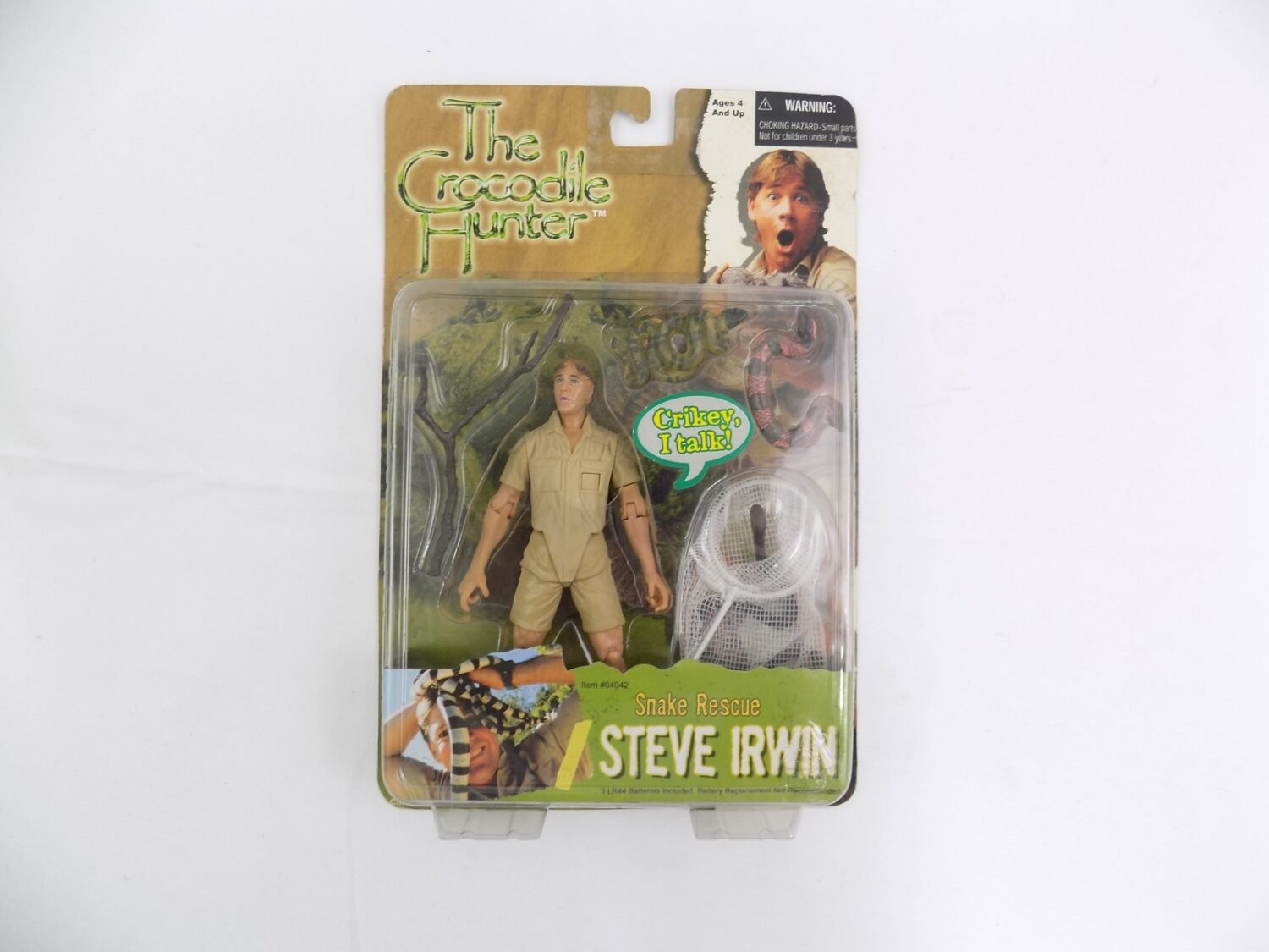 Brand New The Crocodile Hunter Steve Irwin Snake Rescue Action Figure ...