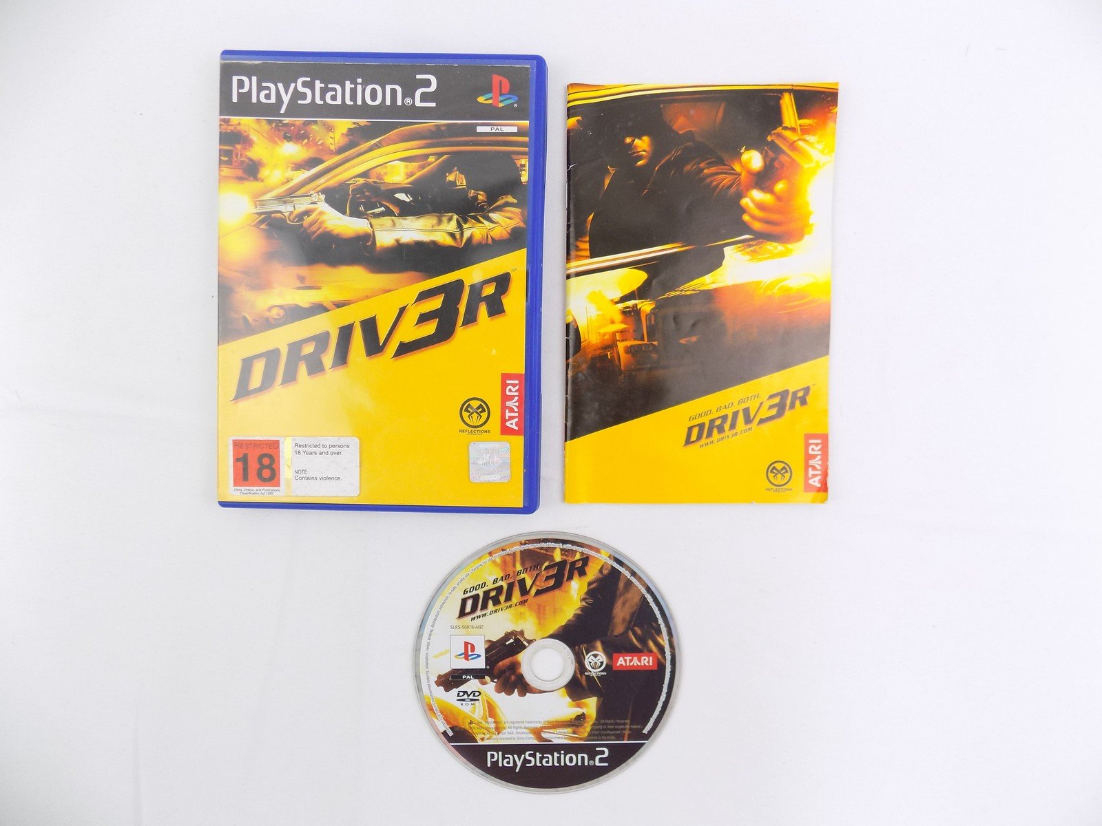 Mint Disc Playstation 2 Ps2 Driver 3 - Inc Manual Free Postage ...