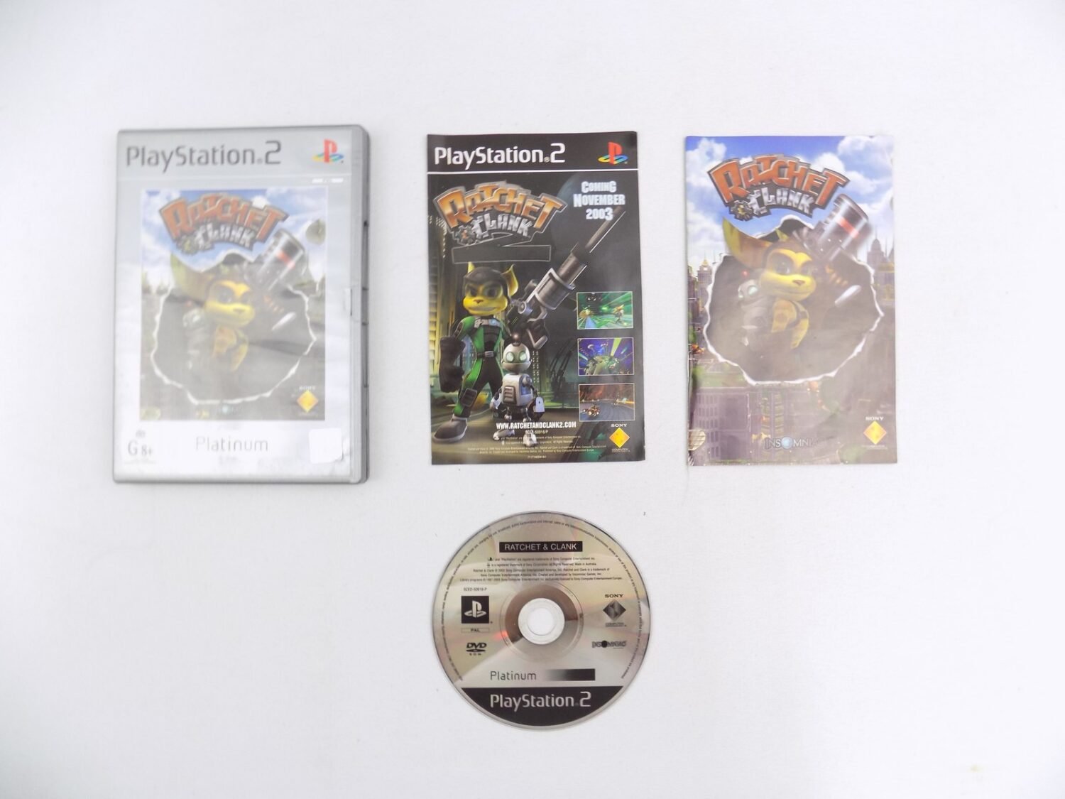 Mint Disc Playstation 2 Ps2 Platinum Ratchet & Clank - Inc Manual Free ...