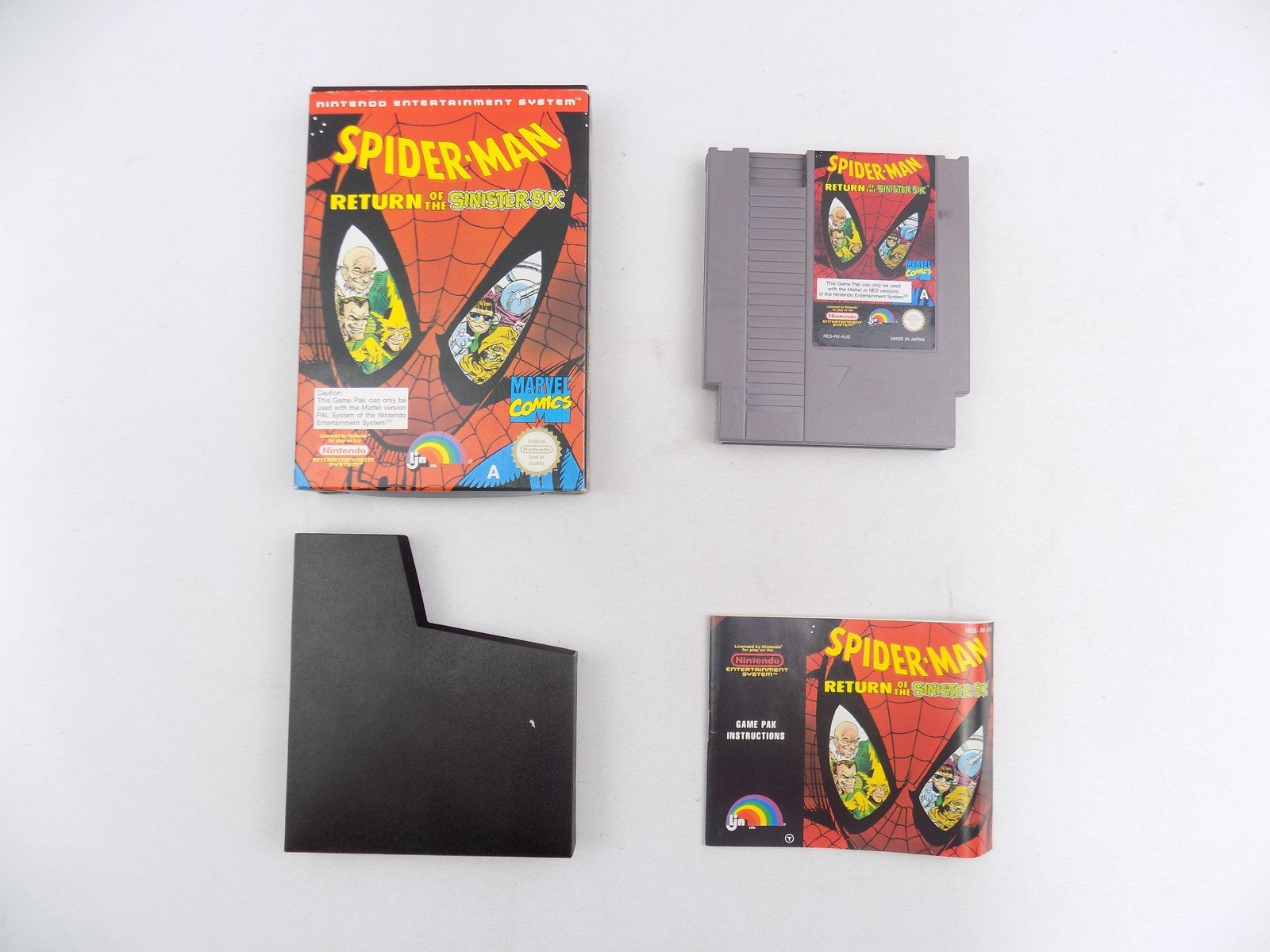 Like New Boxed Nintendo Entertainment NES Spider-Man Return of the ...