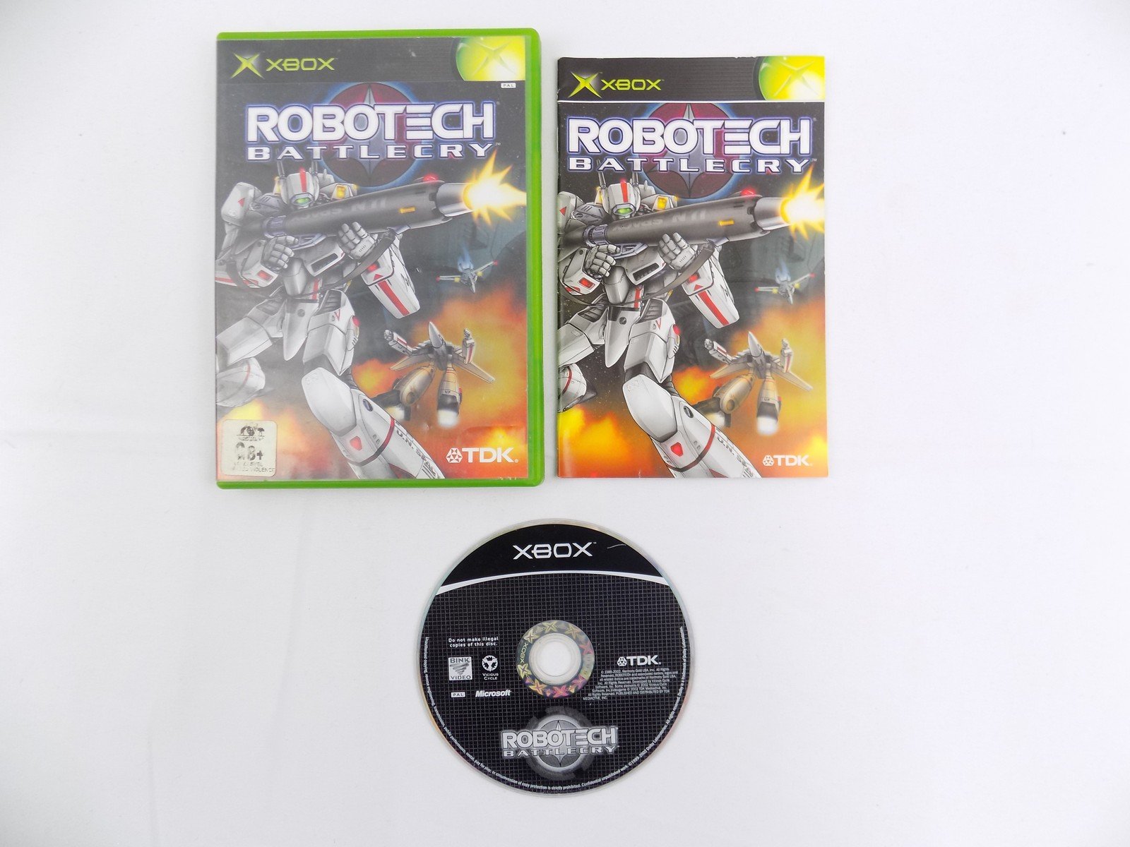 Mint Disc Xbox Original Robotech Battlecry - Inc Manual Free Postage ...