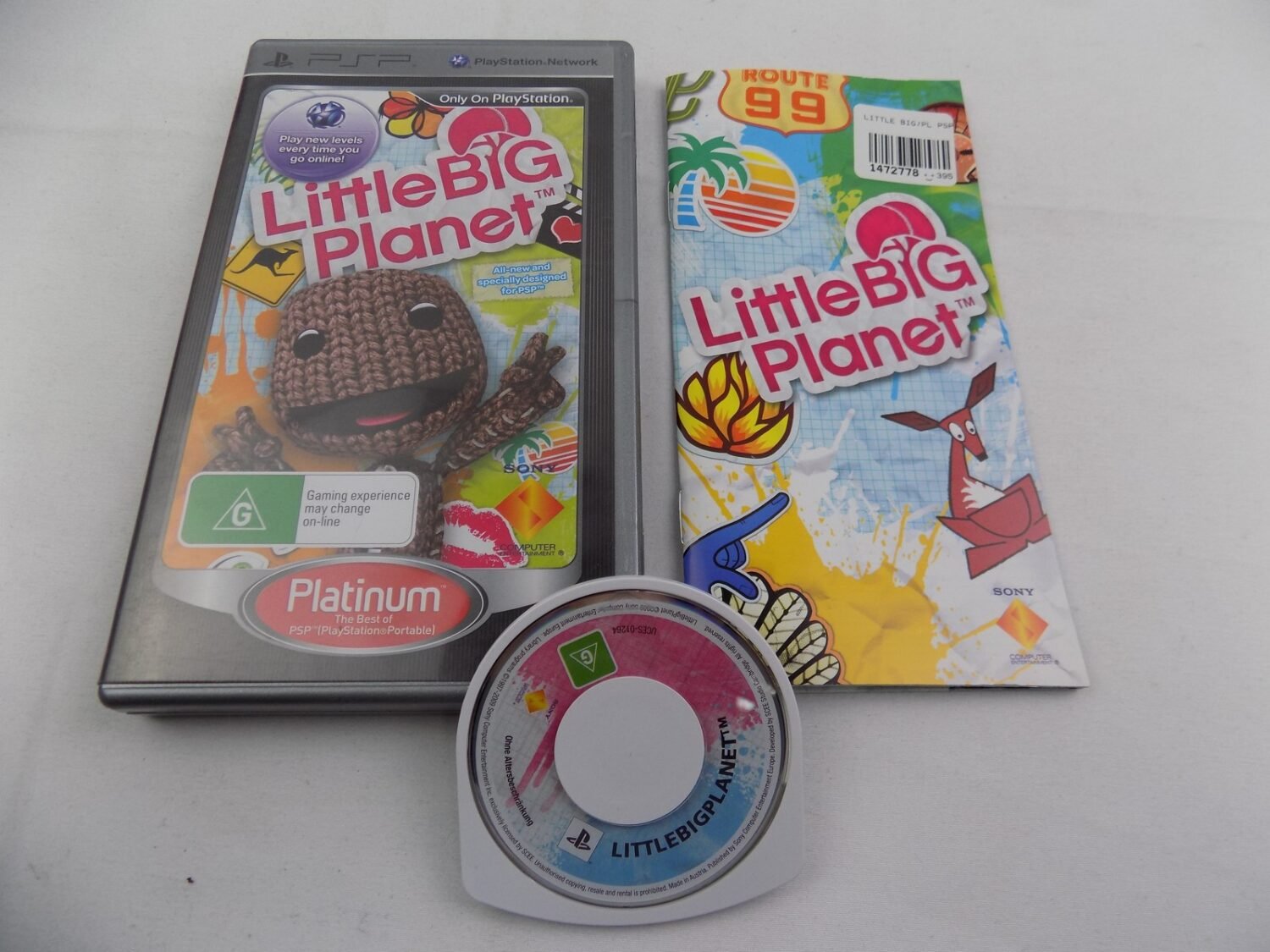 Playstation Portable PSP Platinum Little Big Planet - Inc Manual Free ...