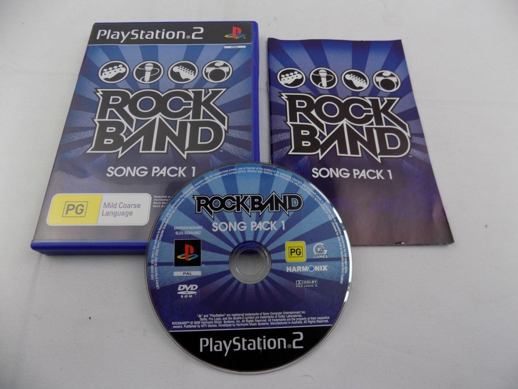 Mint Disc Playstation 2 Ps2 Rock Band Song Pack 1 - Inc Manual Free ...