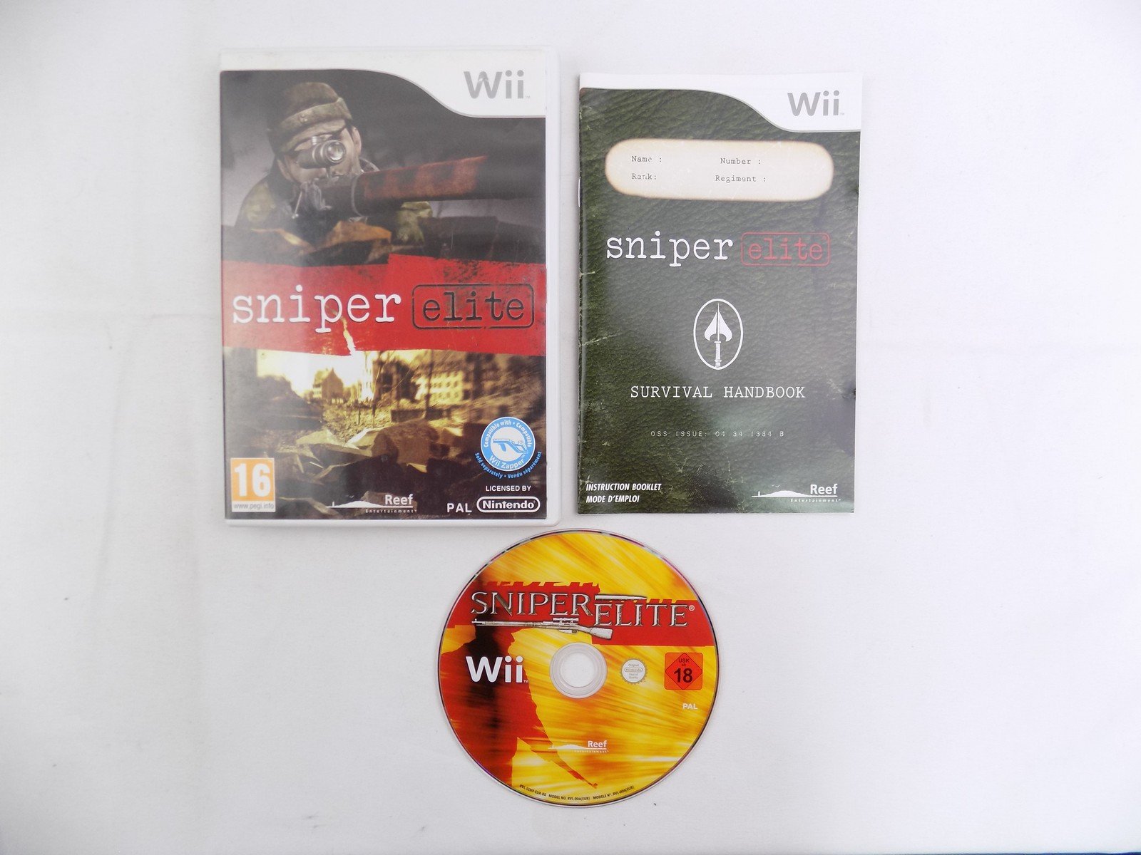 Boxed Like New Nintendo Wii Sniper Elite Rifle Bundle Wii U Comp ...