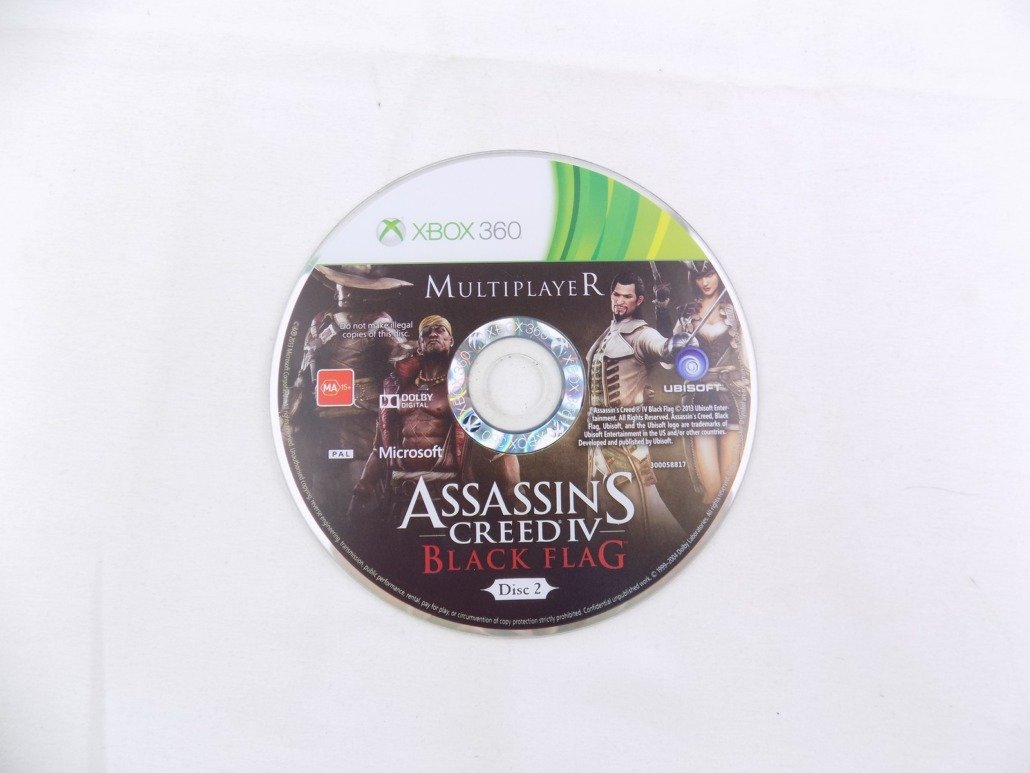 Mint Disc Only Xbox 360 Assassin's Creed IV Black Flag Disc 2 ...