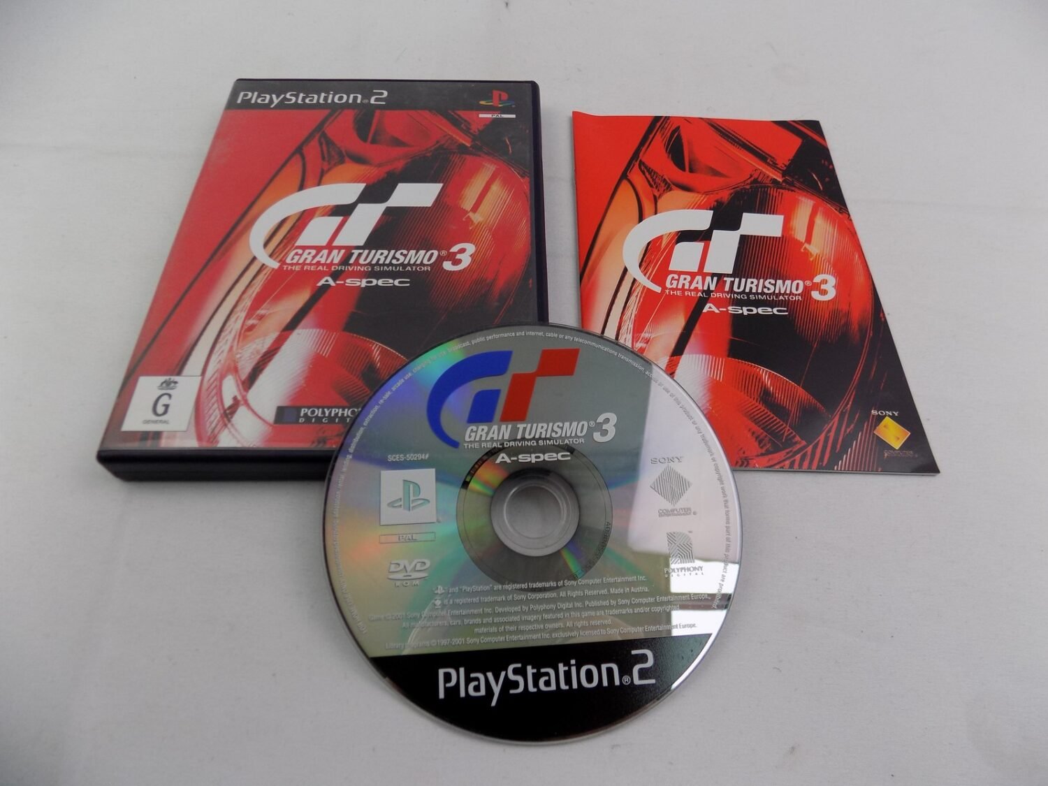 Mint Disc Playstation 2 Ps2 Gran Turismo 3 A-Spec - Inc Manual ...