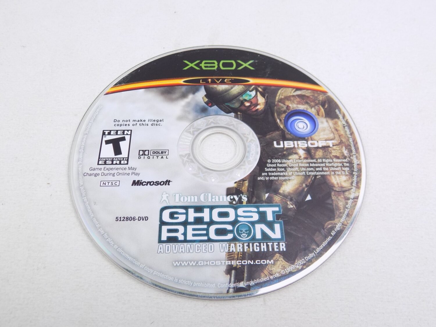 Mint Disc Only Xbox Original Tom Clancy's Ghost Recon Advanced ...