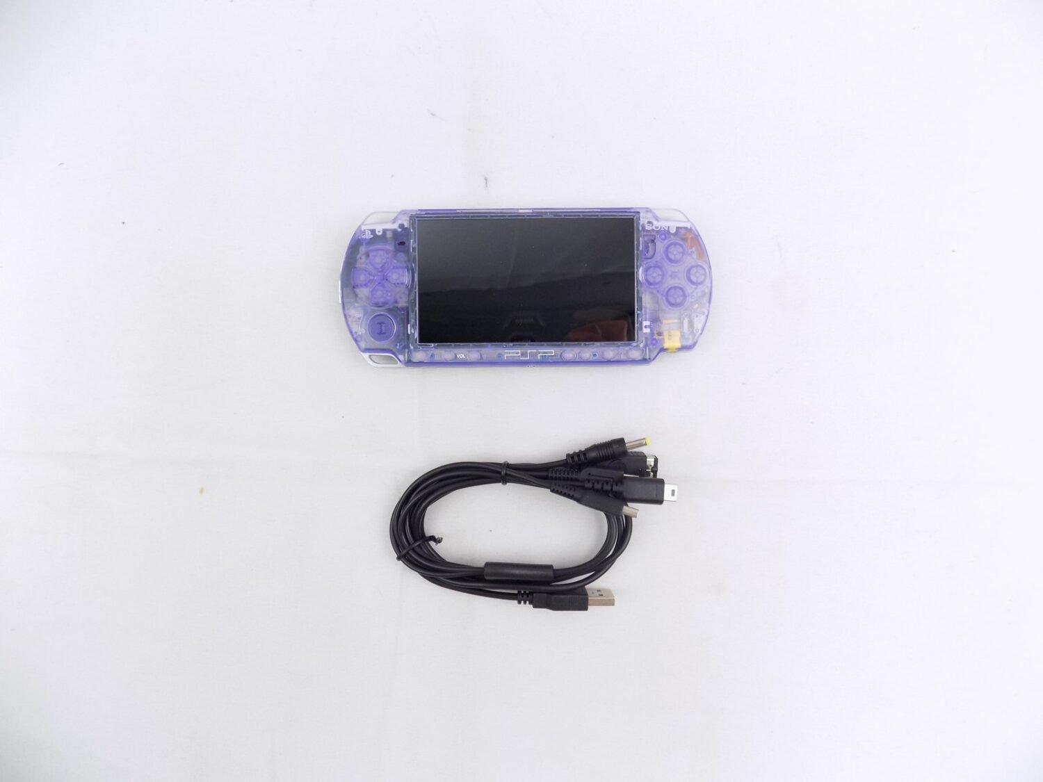 Playstation Portable PSP Clear Purple 2000 Handheld Console With 4GB ...