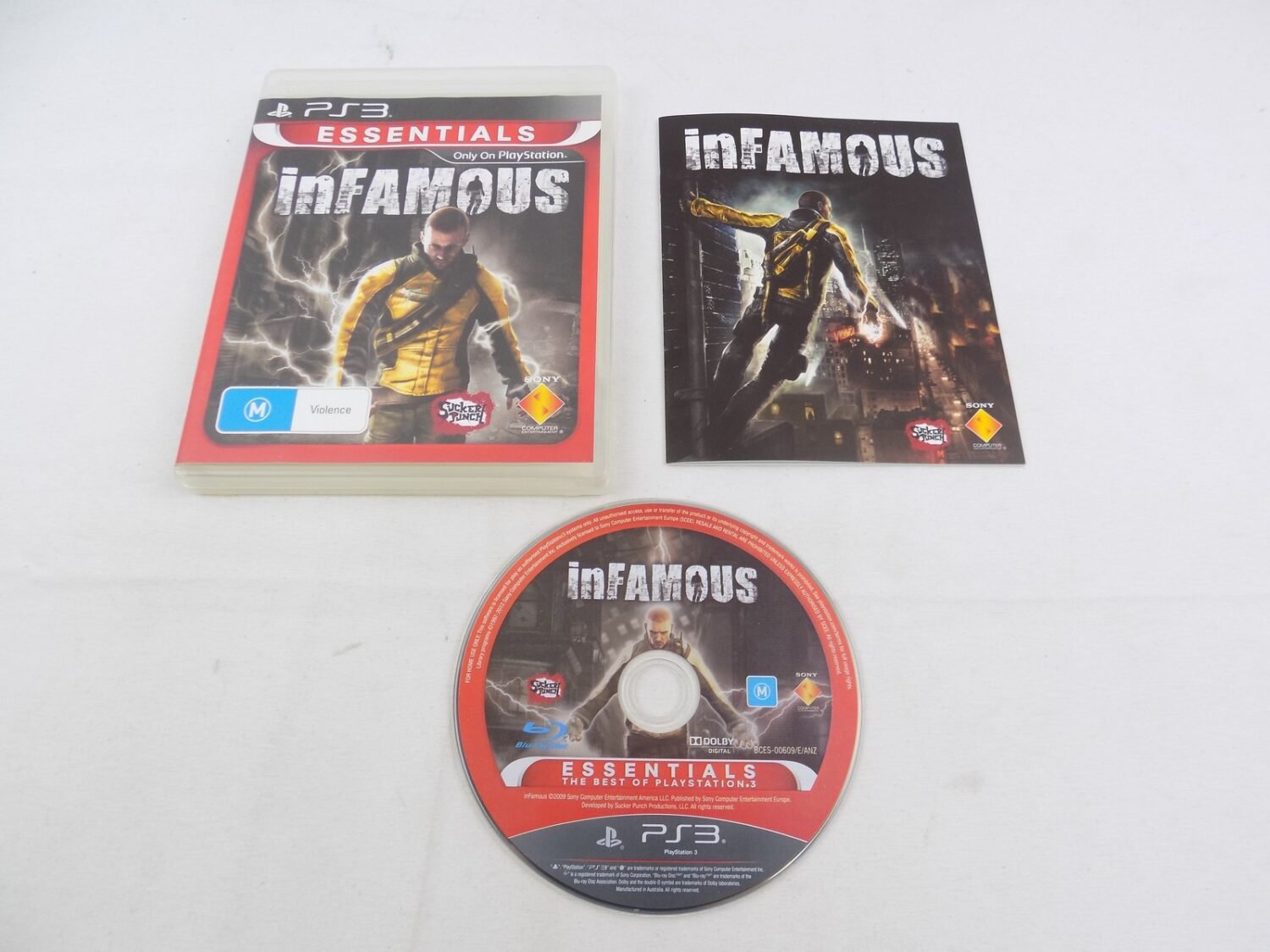 Mint Disc Playstation 3 PS3 Essentials inFamous - Inc Manual Free ...