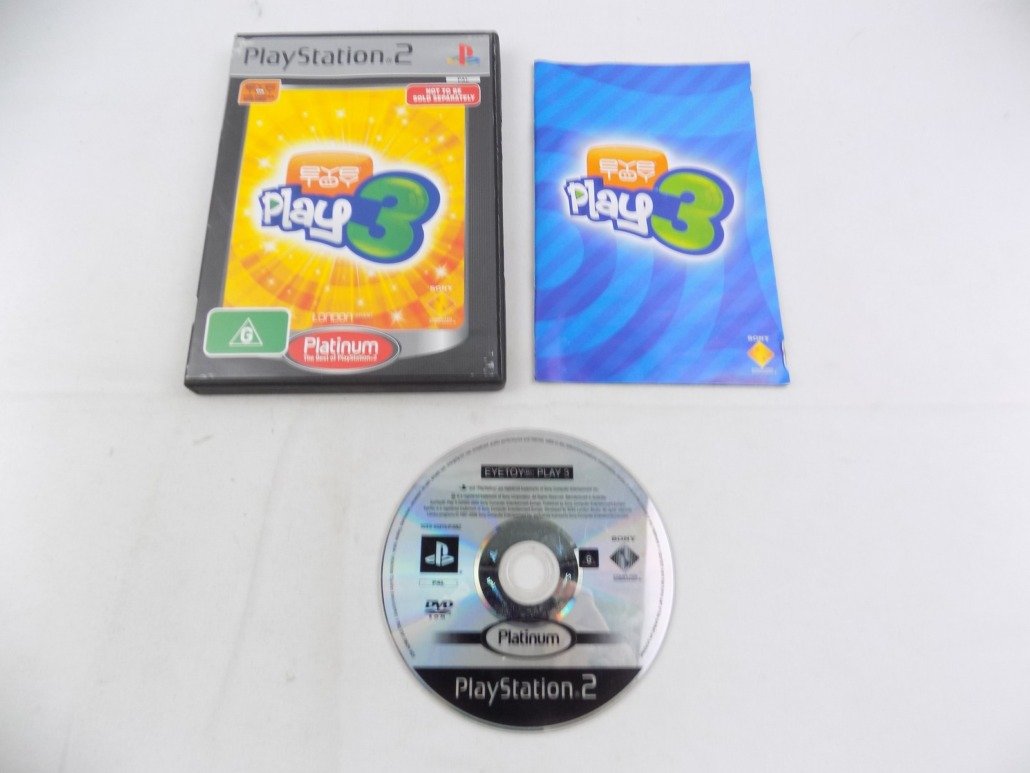 Mint Disc Playstation 2 PS2 Platinum Eye Toy Play 3 - Inc Manual - Free ...