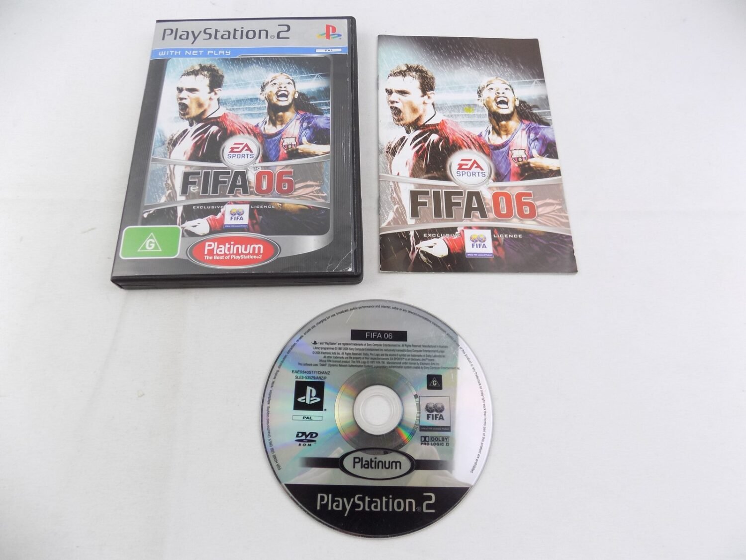 Mint Disc Playstation 2 PS2 Platinum EA Sports Fifa 06 - Inc Manual ...